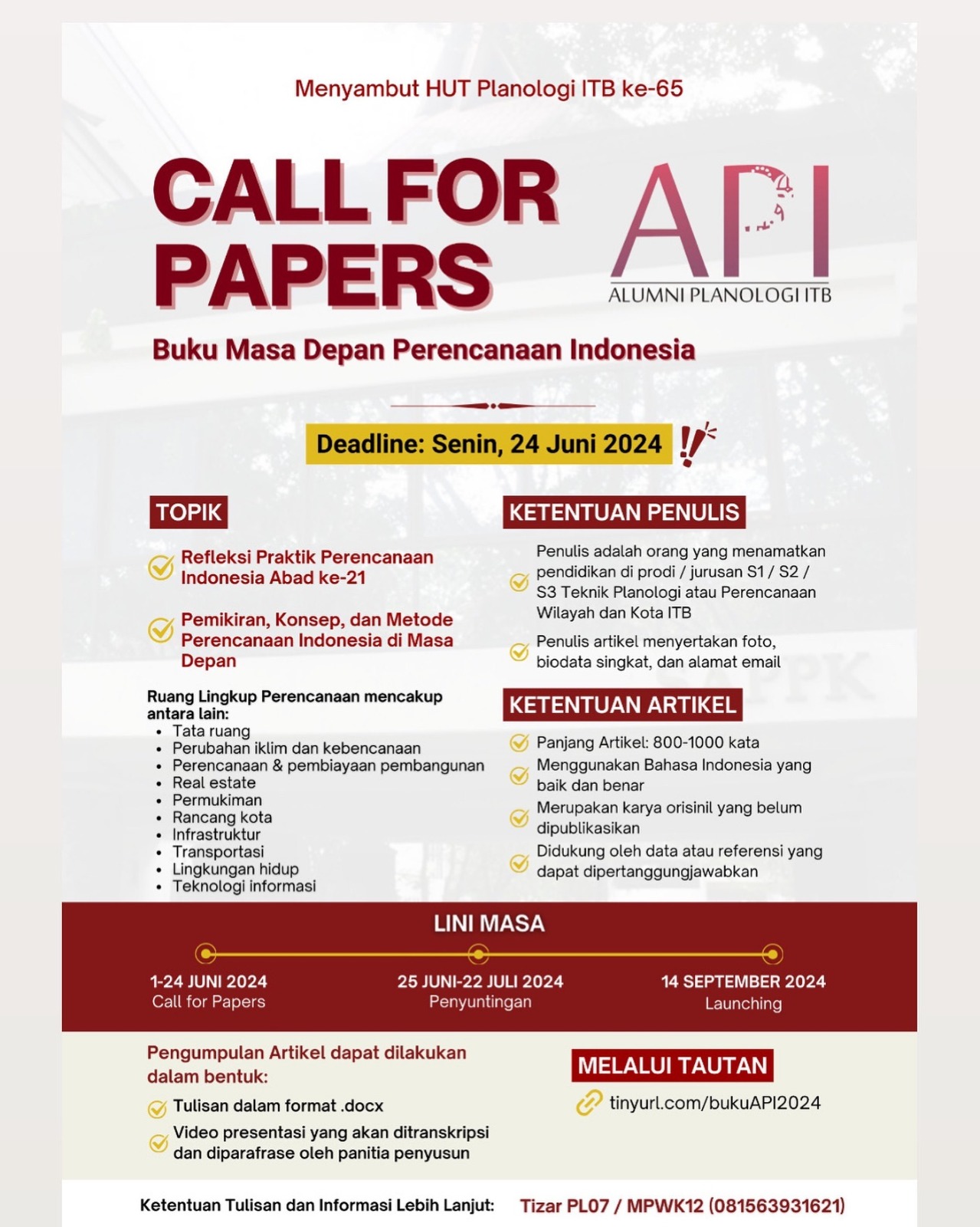 CALL FOR PAPERS API