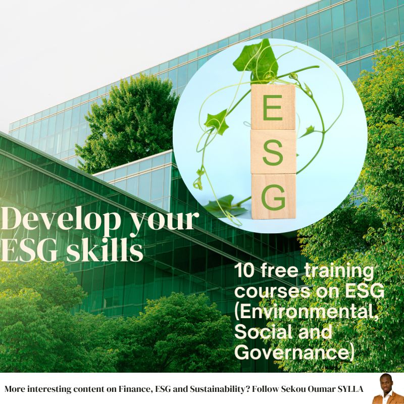 10 free (and very interesting) online training courses on ESG and ...