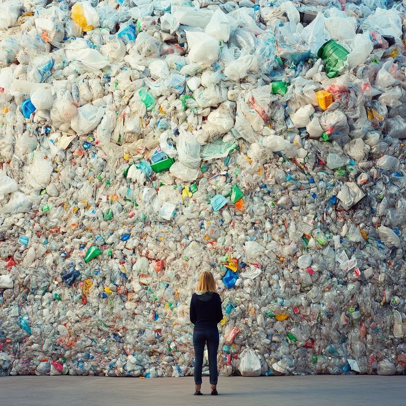 Plastic waste worldwide
