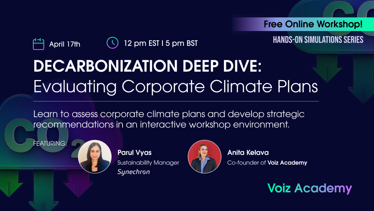 Decarbonization Deep Dive: Evaluating Corporate Climate Plans