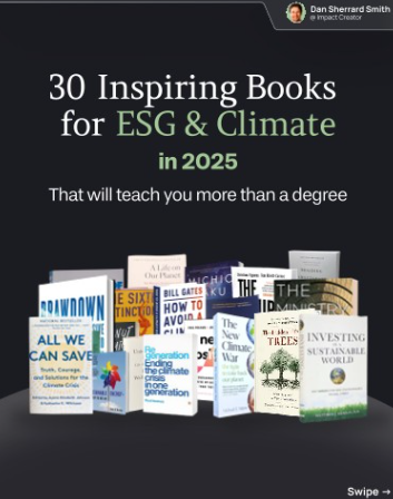 30 inspiring books for ESG & climate