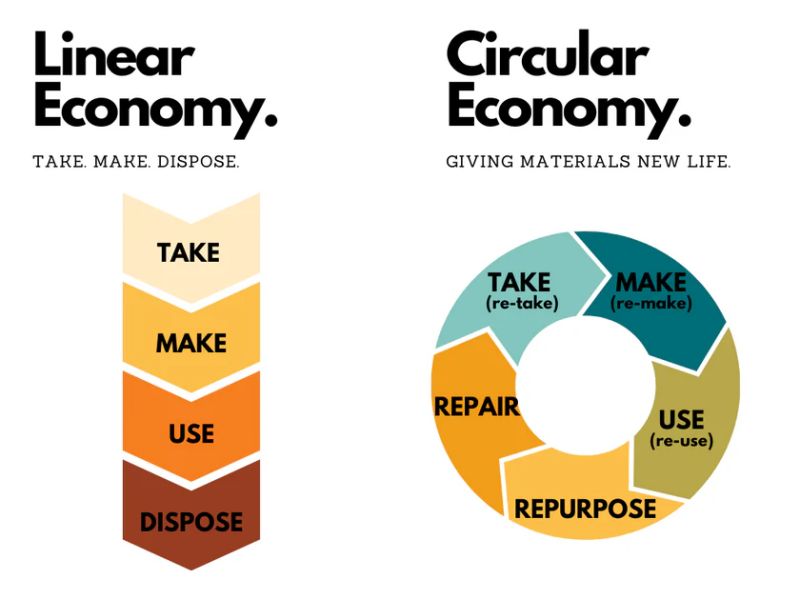 Linear economy vs circular economy