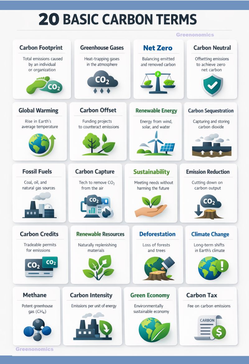 20 basic carbon terms